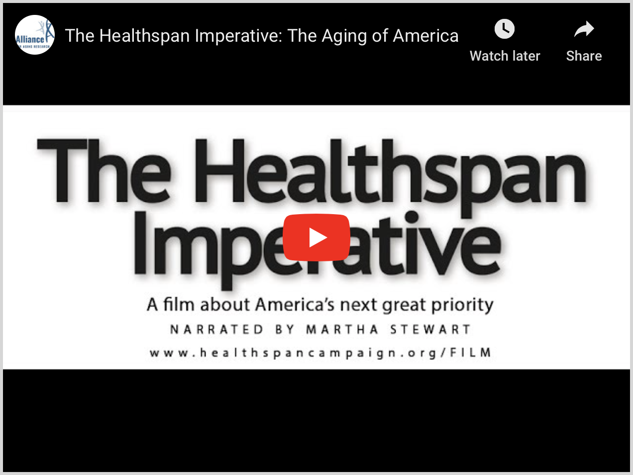 The Healthspan Imperative - Healthy Aging and Longevity Research Institute